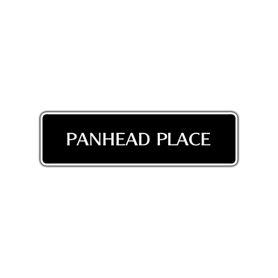Panhead Place Harley Aluminum Metal Novelty Street Sign Wall Décor Gift ...