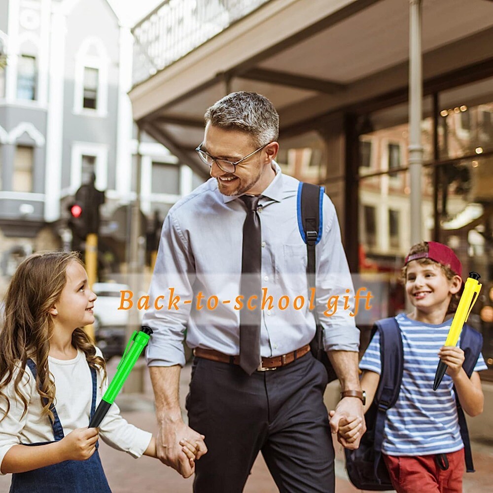 5 Pcs Giant Pen Black Ink Retractable Pens Office Big Pens Warehouse ...