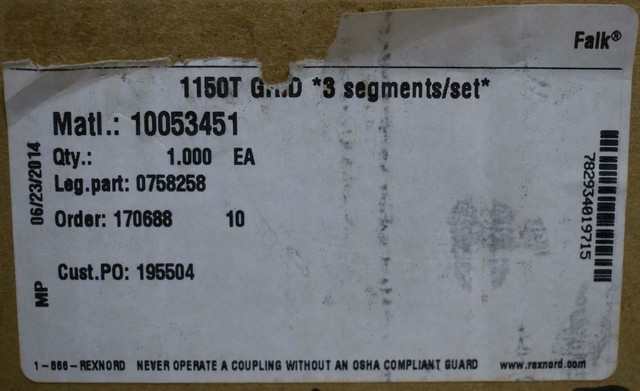 Falk 1150T Steelflex Steel Grid Coupling for sale online | eBay