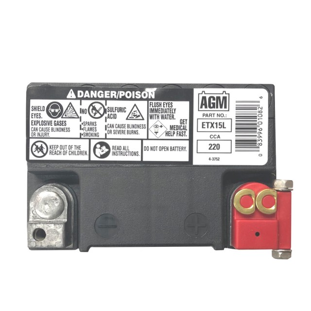 Duralast Gold ETX15L AGM Power Sports Battery for sale online | eBay