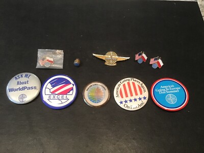 Vintage Pan Am Airlines Pin Lot 4 Star 10K Gold Filled Airplane Flying ...