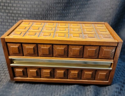 Vintage 1970s Western Electric Stowaway Phone In Wood Case Tested MCM ...