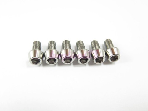 Titanium M5 x 10mm Tapered Ti Bolt Taper Hex Allen Socket Head Screw ...