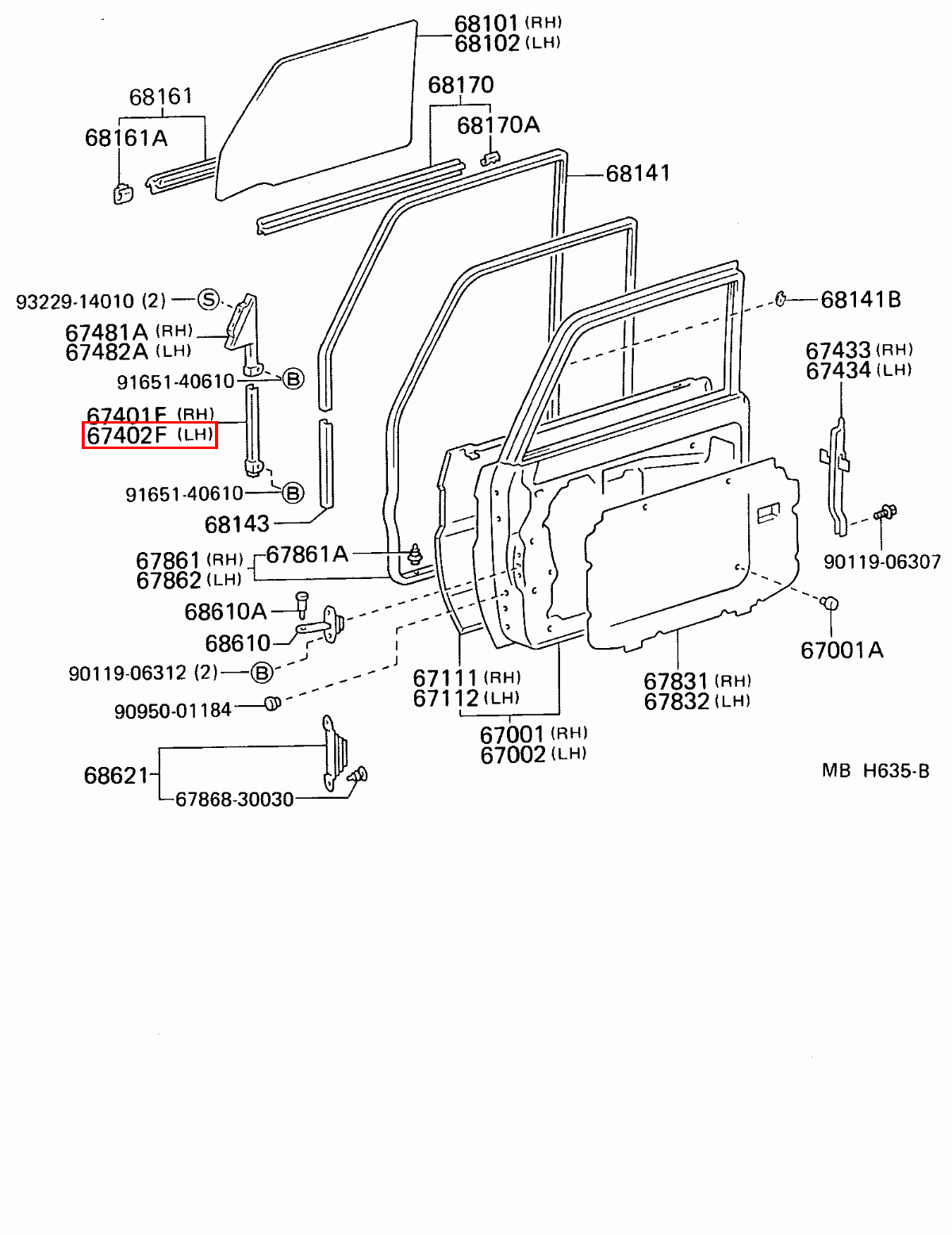 Genuine LandCruiser HZJ73 HZJ71 HZJ70 HJ75 HDJ79 Front Door Front Lower ...
