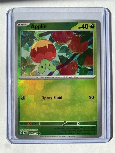 Applin 009/131 Reverse POKEBALL HOLO- NM/Mint Prismatic Evolutions ...