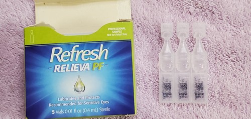 Refresh Relieva PF Preservative-Free Tears Lubricant 3 Single Vials Exp ...