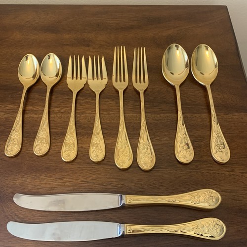 Supreme Cutlery gold plated silverware japan | eBay