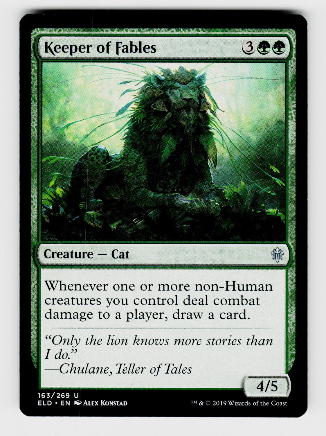 MTG, Throne of Eldraine, Keeper of Fables, Normal, No.163, U Creatures ...