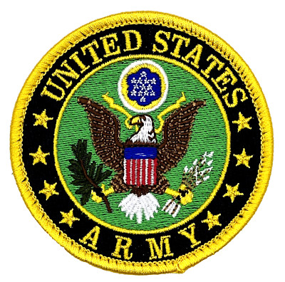 UNITED STATES ARMY SEAL EMBLEM VETERAN HOOK & LOOP APPLIQUE PATCH EE ...