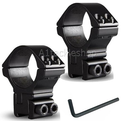 Hawke Optics 9-11mm Airgun / Air Rifle 30mm ADJUSTABLE Scope Mounts ...