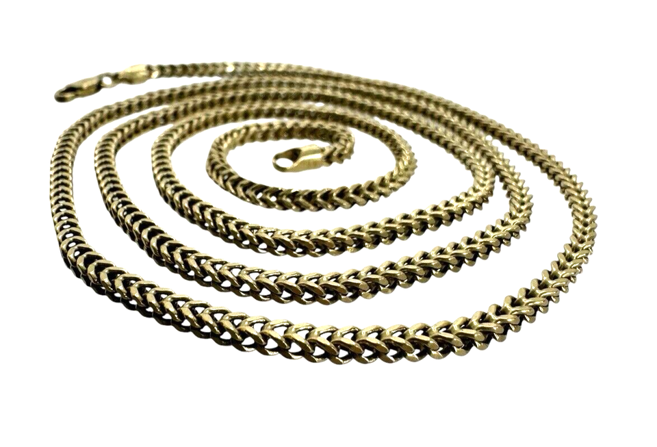 10K Yellow Gold 2mm Franco Chain Necklace 22.5 Inch | eBay