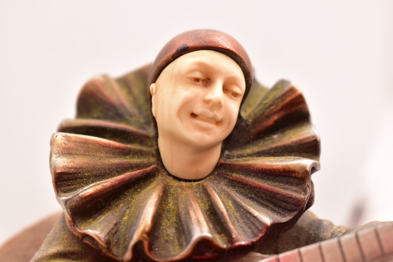 Art Deco Figural Jester Chiparus Madeline Player Accent Table Lamp ...