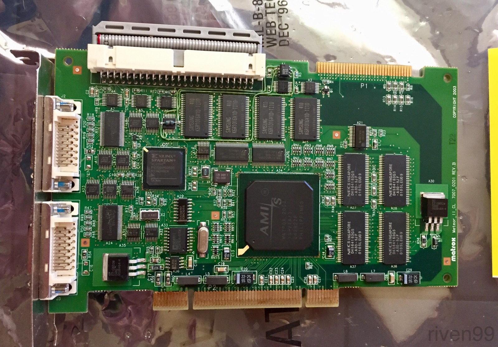 MATROX Meteor2-CL/32 Frame Grabber with Camera Link Cable Adapter Board ...