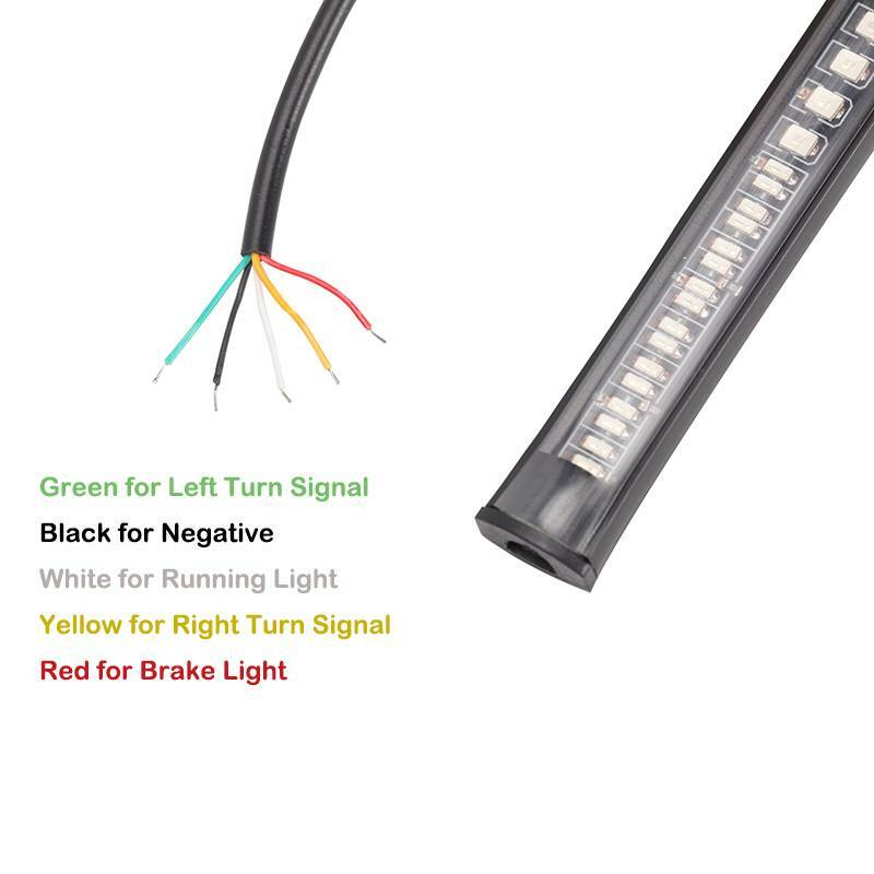 For Harley Davidson LED Light Strip Tail Brake Stop Turn Signal ...