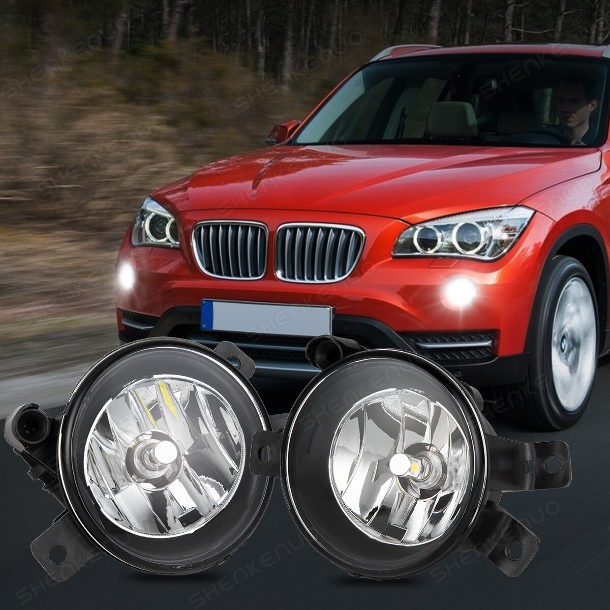 2pcs Front Fog Lamp Light Fit For BMW X1 E84 2009 2010 2011 2012 2013 ...