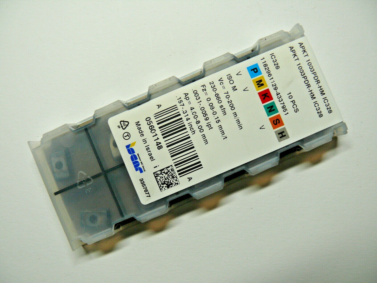 10 Stück Wendeschneidplatten Iscar APKT 1003PDR-HM IC328 Neu OVP | eBay