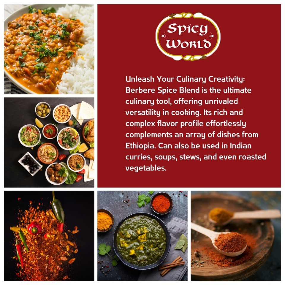 Spicy World Berbere Spice Blend | Authentic Ethiopian Seasoning Hand ...
