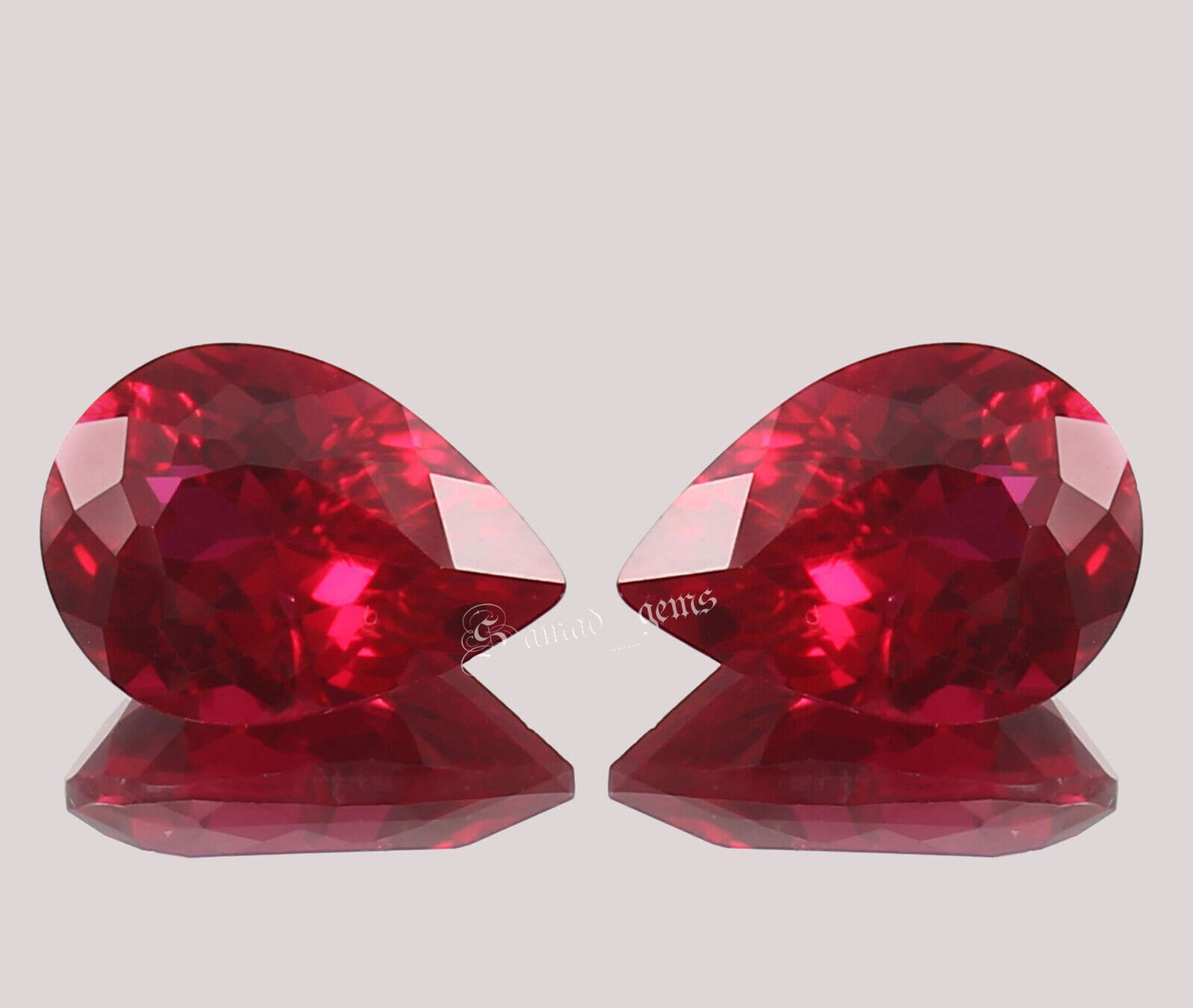 13x9 mm Flawless Blood Red Ruby Loose Pear Gemstone Cut Beautiful Luster | eBay