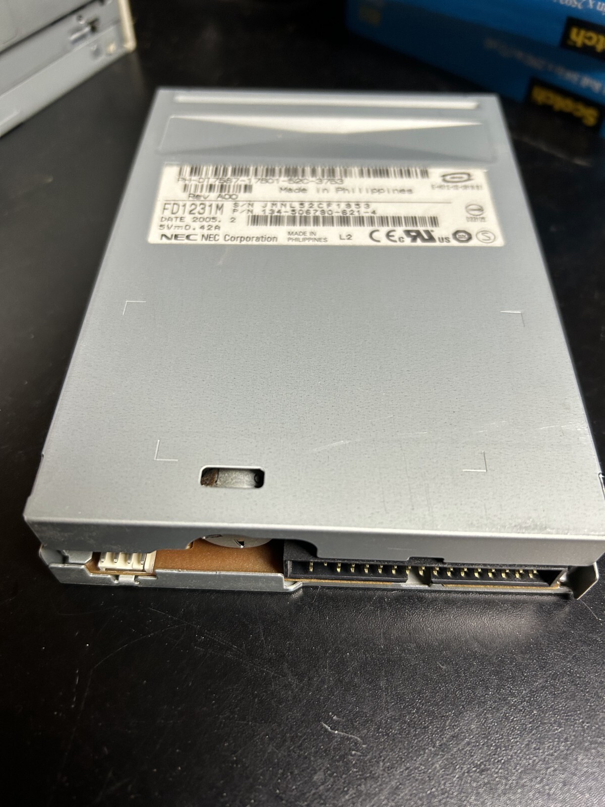 WORKING PULL DELL NEC INTERNAL FLOPPY DISK DRIVE IDE FD1231M NO BEZEL 1 ...