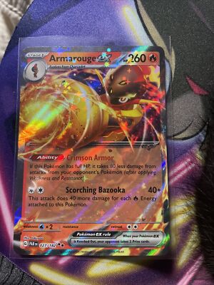 Pokémon TCG Armarouge ex Paradox Rift 027/182 Holo Double Rare | eBay