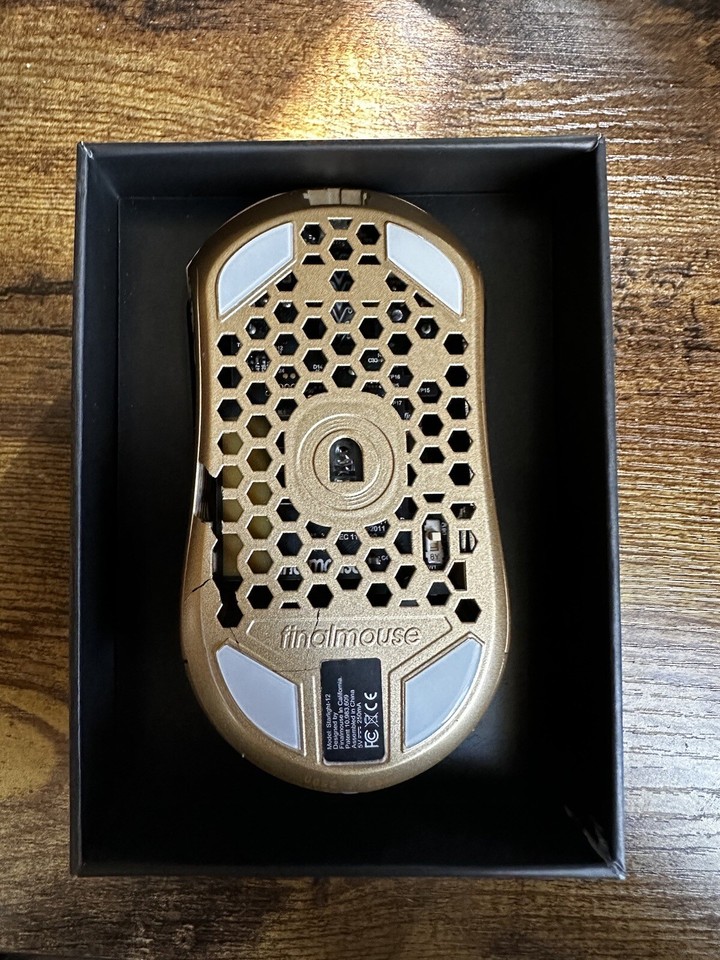 Finalmouse Starlight-12 Achilles Gaming Mouse - Gold, Medium ...