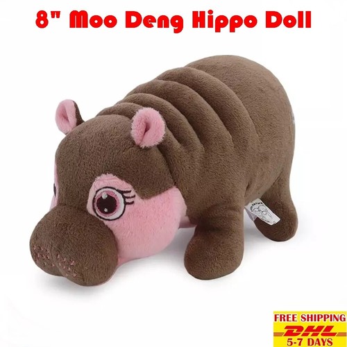 M9 Moo Deng Hippo Plush Doll BABY PIGMY HIPPO MOODENG Stuffed Dolls ...