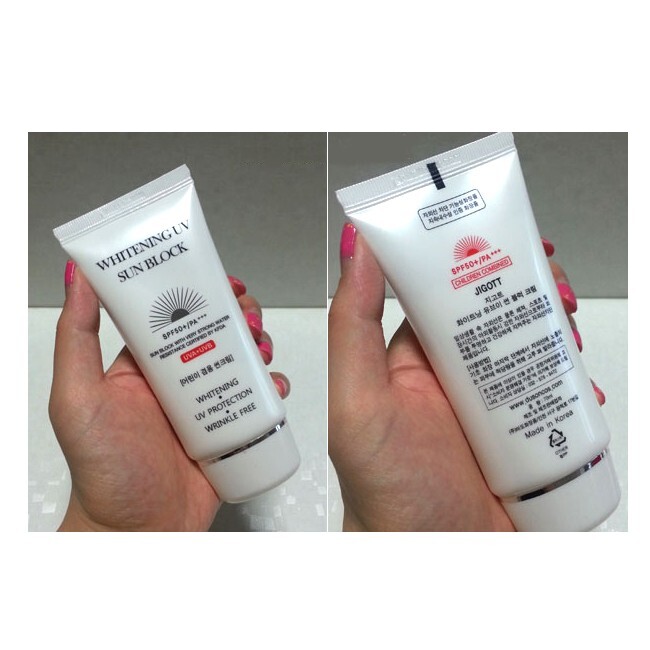 Jigott Whitening UV Sun Block Cream 70ml SPF50+ PA+++ Sun Cream ...