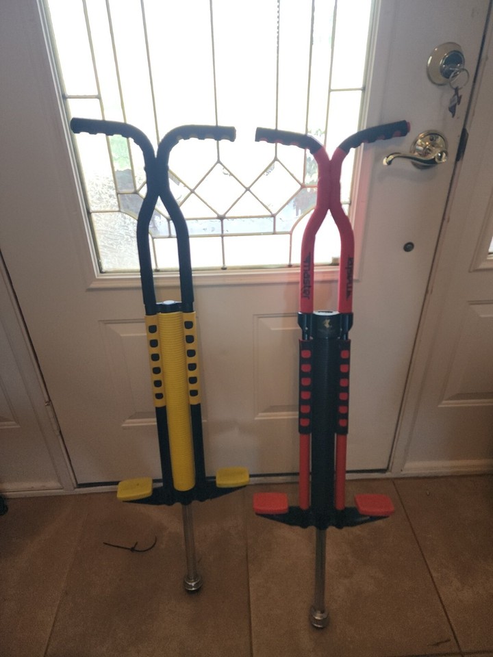 2X Pogo Stick Jumping Stick With Foam Grip For Kids Teens Active Play ...