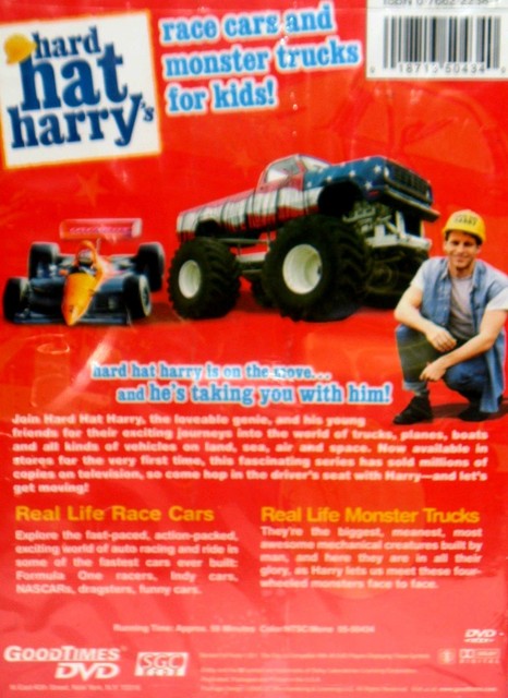 Hard Hat Harry - Race Cars and Monster Trucks (DVD, 2005) for sale ...