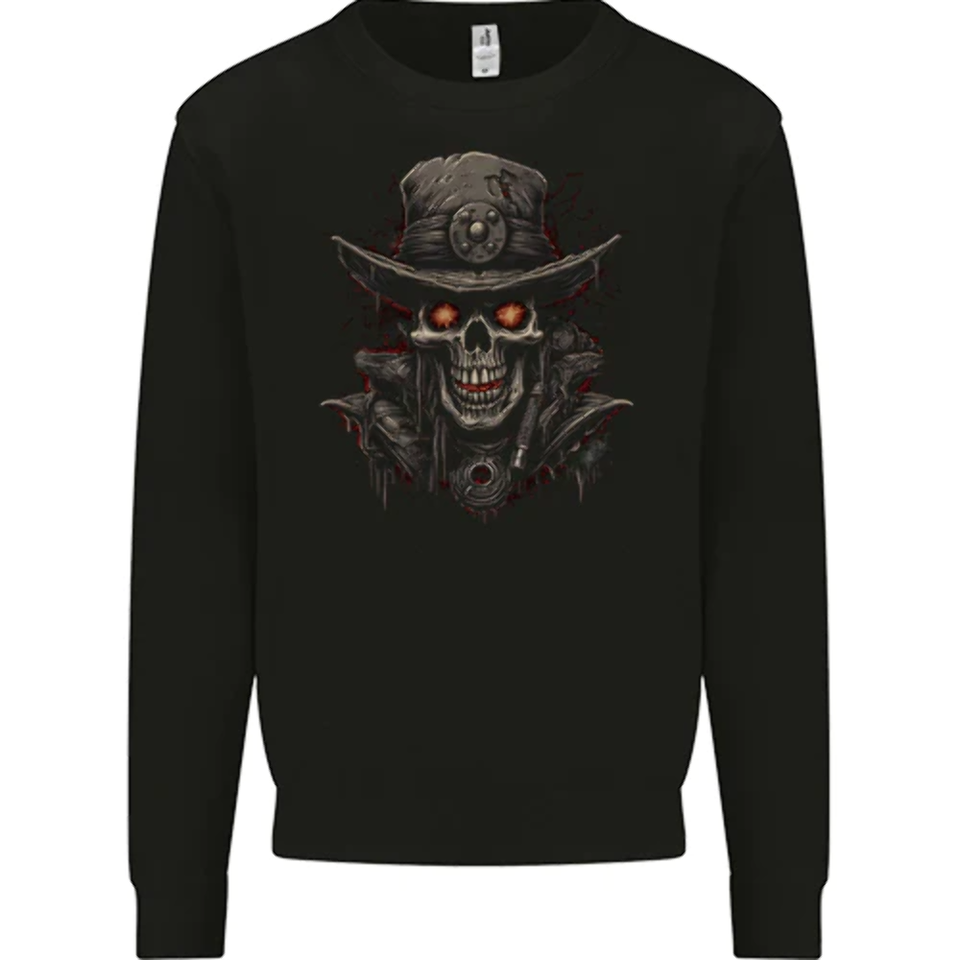 A Heavy Metal Skull Cowboy Demon Evil Mens Womens Kids Unisex | eBay