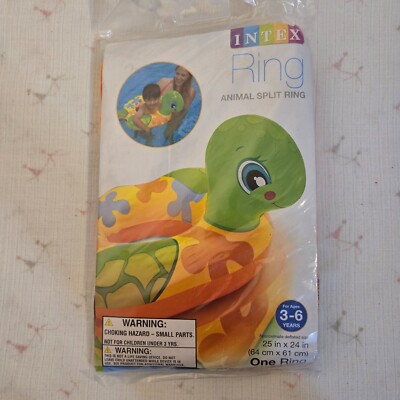 Intex Split Back Turtle Pool Floatie Ring, Youth Inflatable | eBay