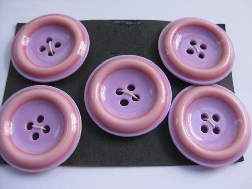 28mm Large Stylish Lilac Pink Ring Concave Designer Sewing Buttons Set ...
