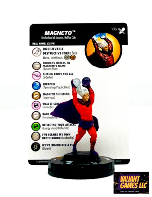 Marvel Heroclix Magneto #106 w/ Card X-Men Regenesis Set | eBay
