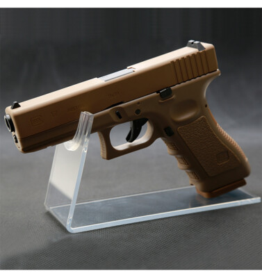 Clear Handgun Rack with Anti-slip Strip Acrylic Gun Display Stand ...