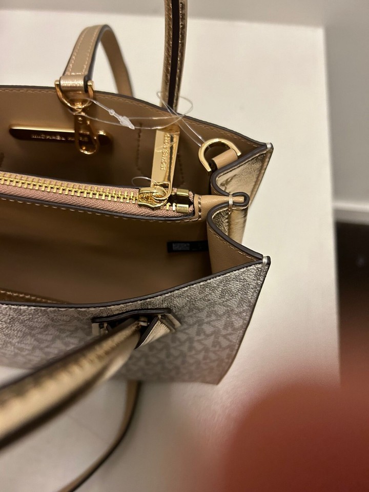 Michael Kors Mercer MD Signature Logo Messenger Satchel Shoulder Bag ...