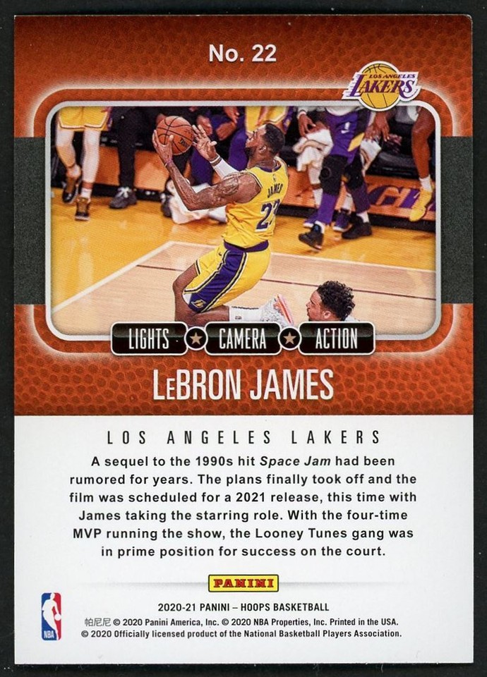 2020-21 Winter Lights,Camera,Action! LeBron James Los Angeles Lakers ...
