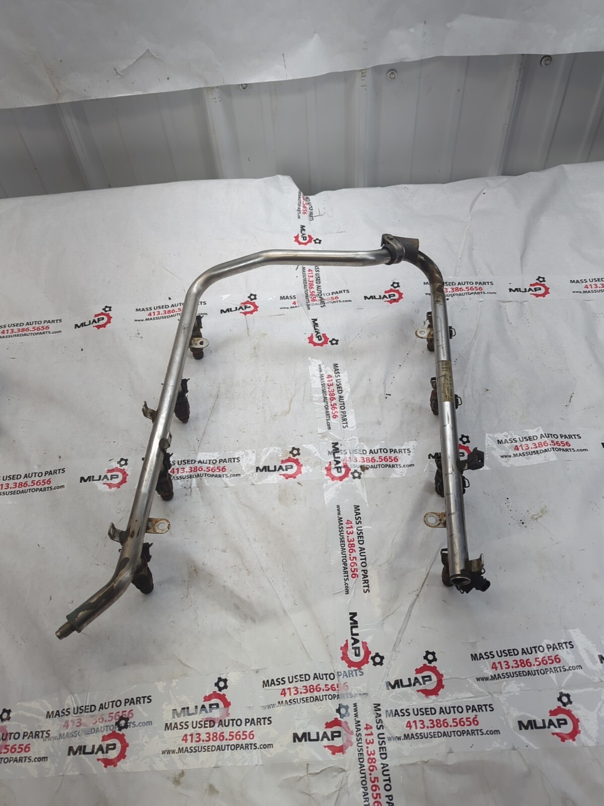 2003-08 Mercedes R230 SL55 E55 S55 AMG Fuel Injection Rail Line w ...