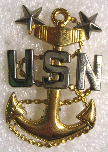 /US NAVY Master Chief Petty Officer Cap Badge,Sterling Silver ,1950s | eBay
