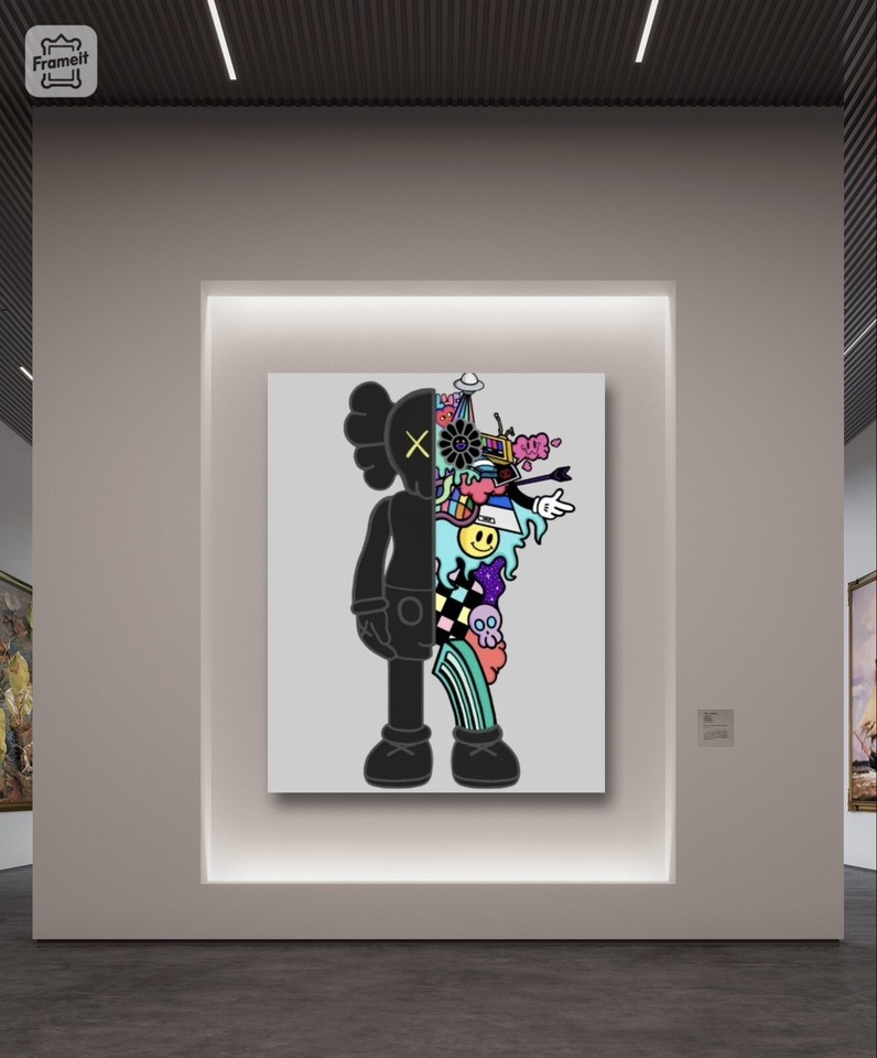 Kaws art Canvas Poster wall art home decor | eBay