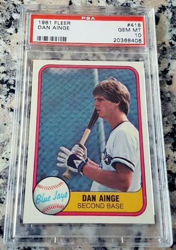 DANNY AINGE 1981 Fleer Rookie Card RC PSA 10 GEM 2xNBA Champs Celtics ...