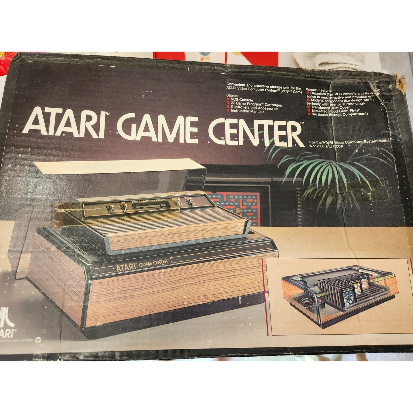 Vintage Atari Game Center Storage Unit for VCS 2600 2600A Console ...