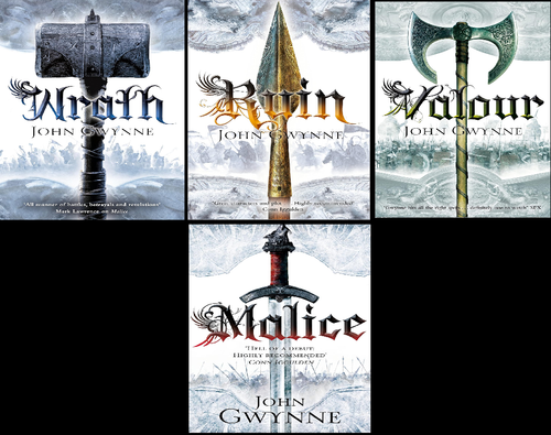 John Gwynne 4 book set :Wrath + Ruin + Malice + Valour paperback | eBay