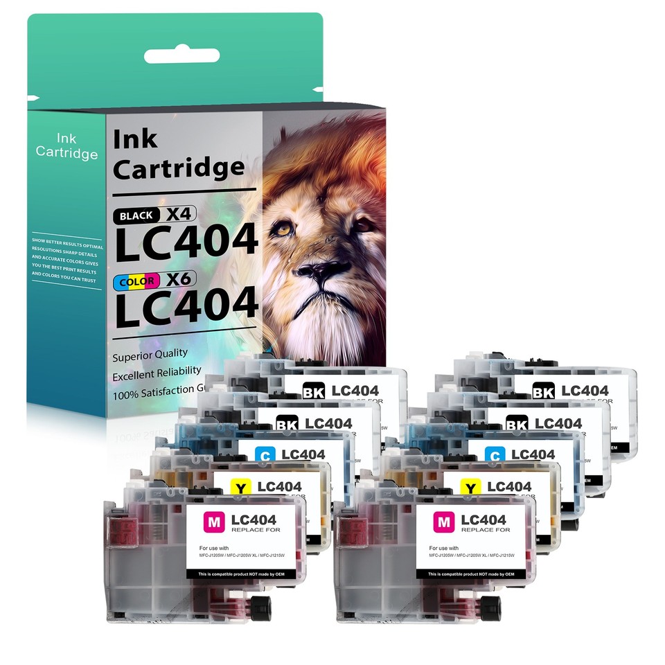 LC404 LC-404 Ink Cartridges Compatible For Brother LC404 MFC-J1215W MFC ...