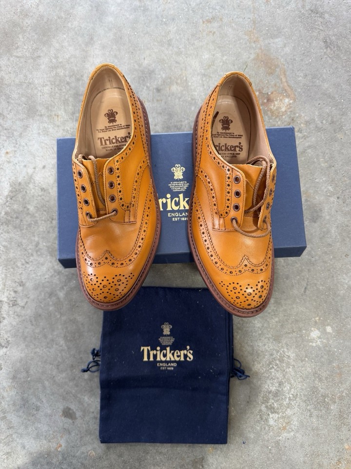 Trickers BOURTON COUNTRY SHOE - ACORN ANTIQUE US 10.5 UK 9.5 | eBay