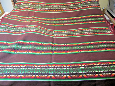 Pendleton Beaver State Robes Shawls 62" x 68" Wool Blanket Fringe ...