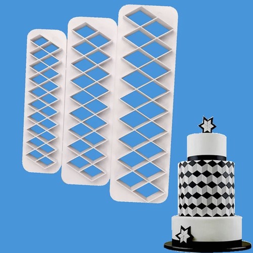 3Pcs Geometry Cookie Cutter Cake Fondant Decorating Tools | eBay