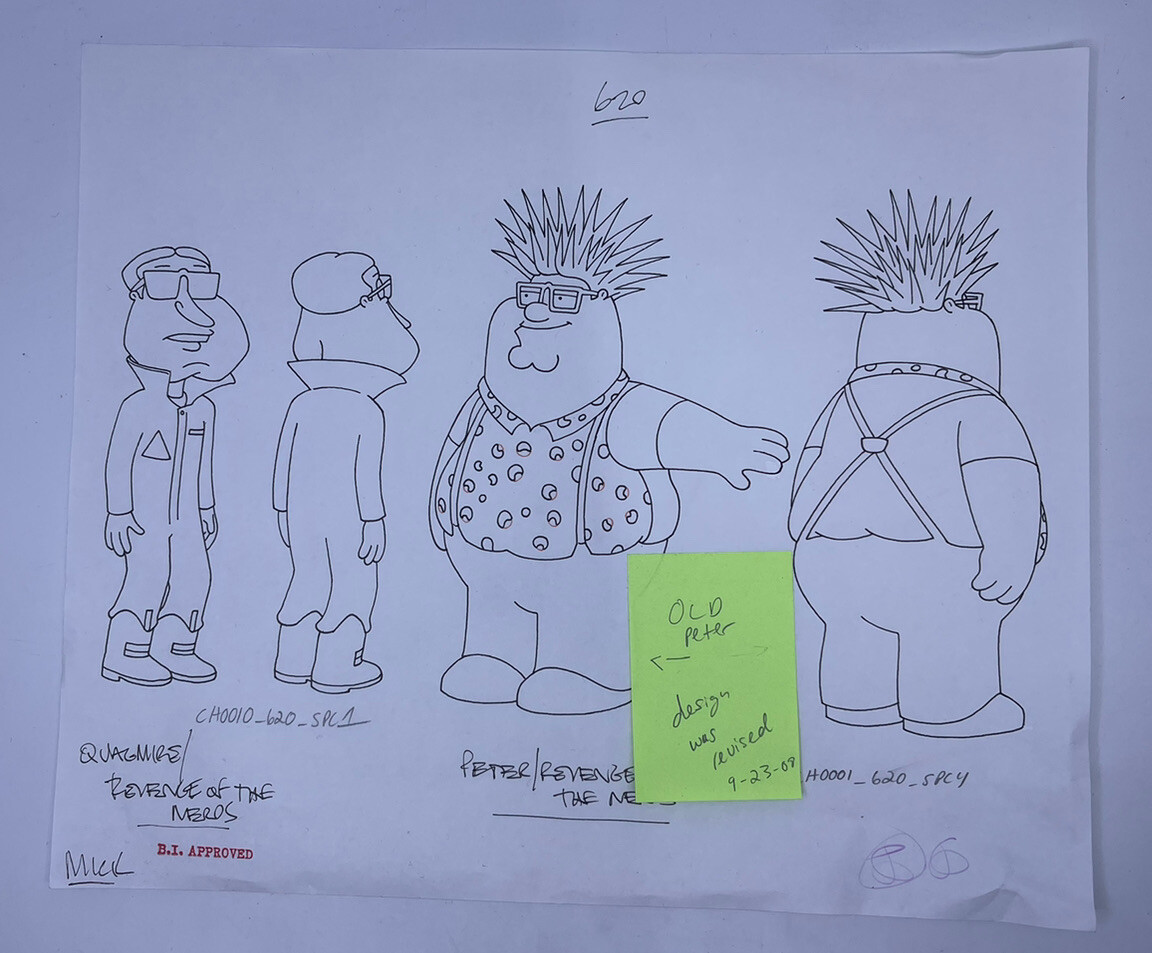 Family Guy Revenge Of The Nerds Peter Quagmire Character Design ...