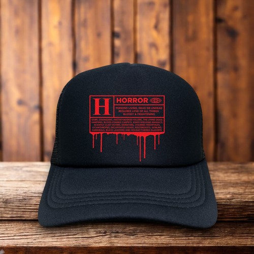 Rated R Horror Unisex Trucker Hat Black Snapback Movie Lover Gift ...