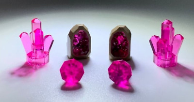 Lego Pink Gem Assortment Crystals Geodes Gems New 6 piece Quantity ...