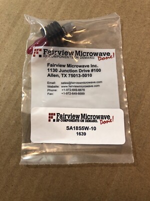 Fairview Microwave 10 dB Fixed Attenuator SMA Male To SMA Female ...